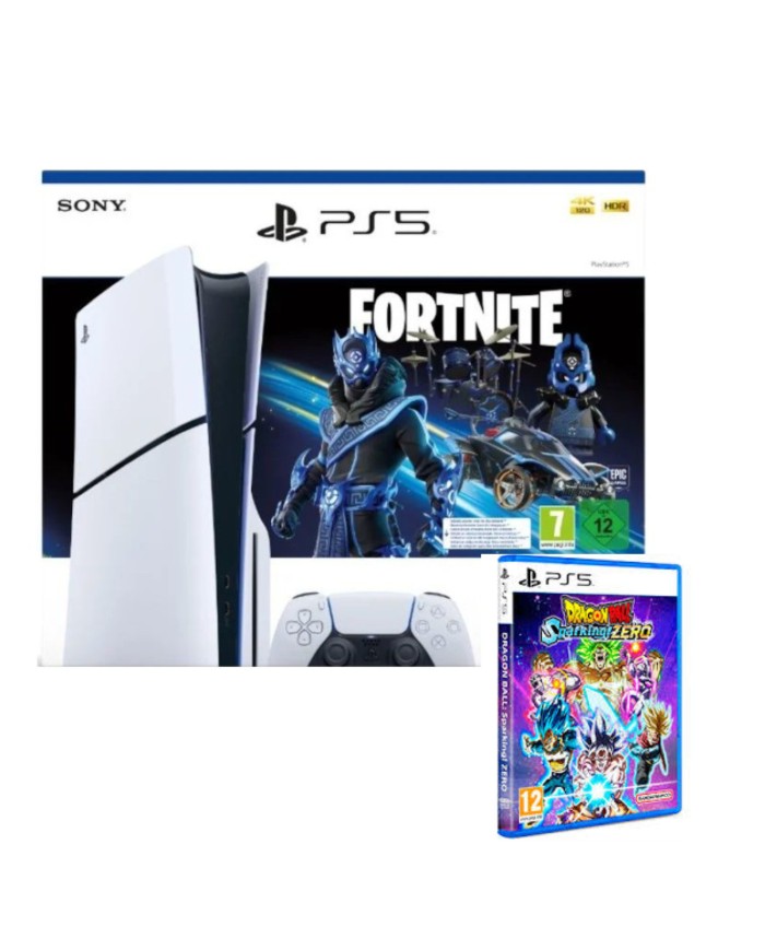 PlayStation 5 Slim Lector + Pack Fortnite Cobalt Star + Dragon Ball Sparking Zero